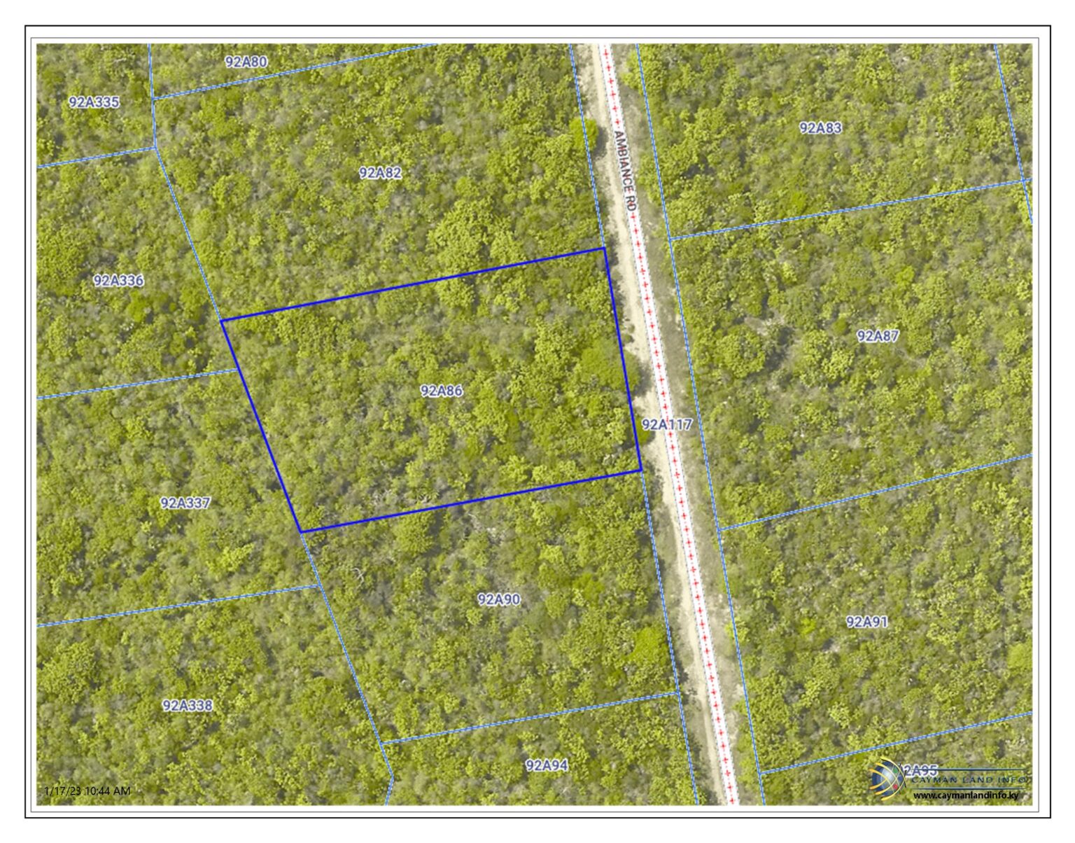 LITTLE CAYMAN EAST 92A/PARCEL 86 INLAND (SOLD) - Betty Boo